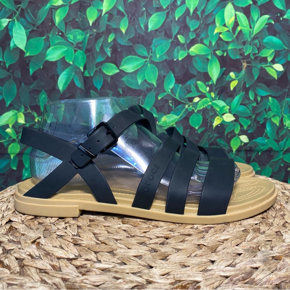 Crocs Tulum Black Sandals - Gem